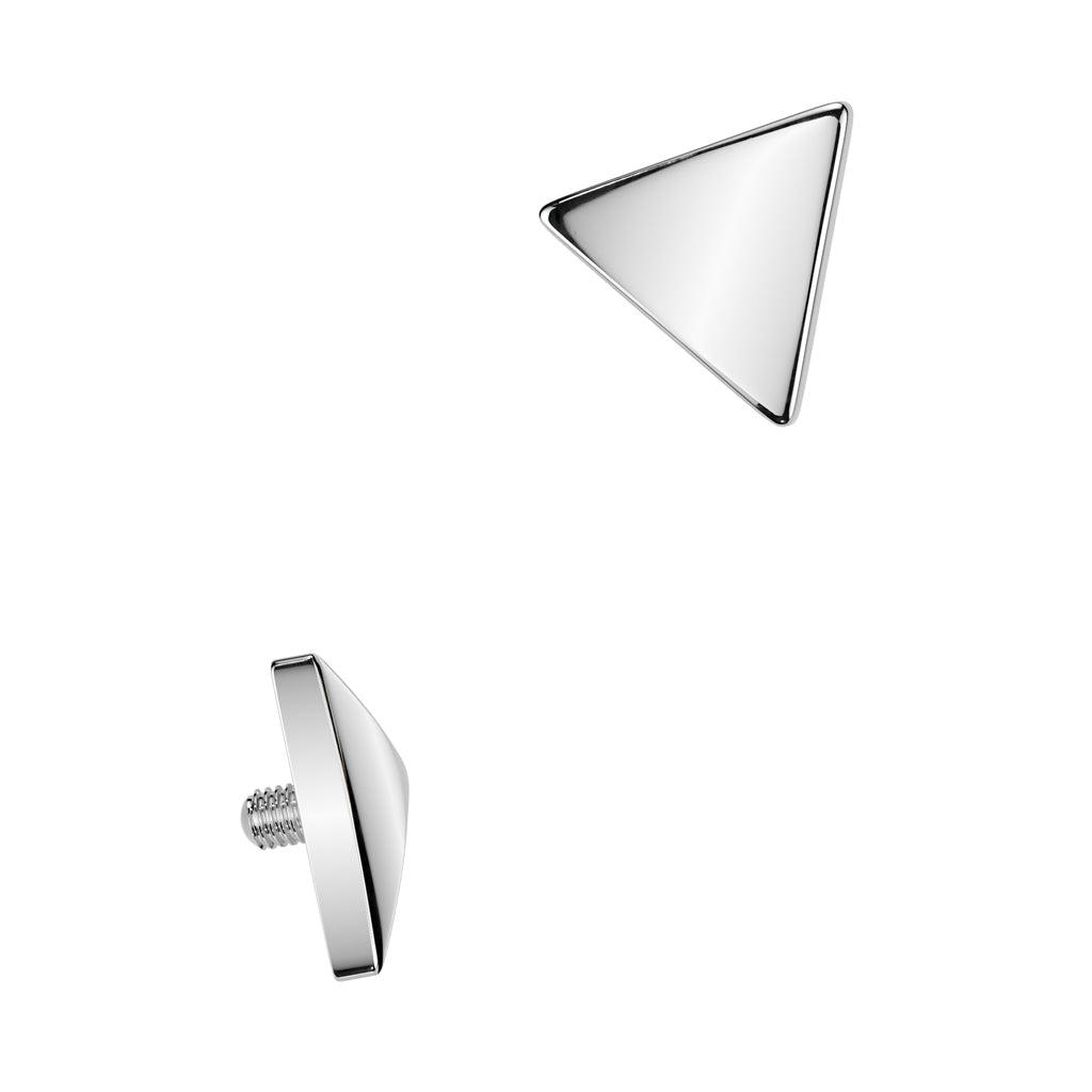 Titanium Triangle Dermal Top | 14G 4mm | Totally Pierced